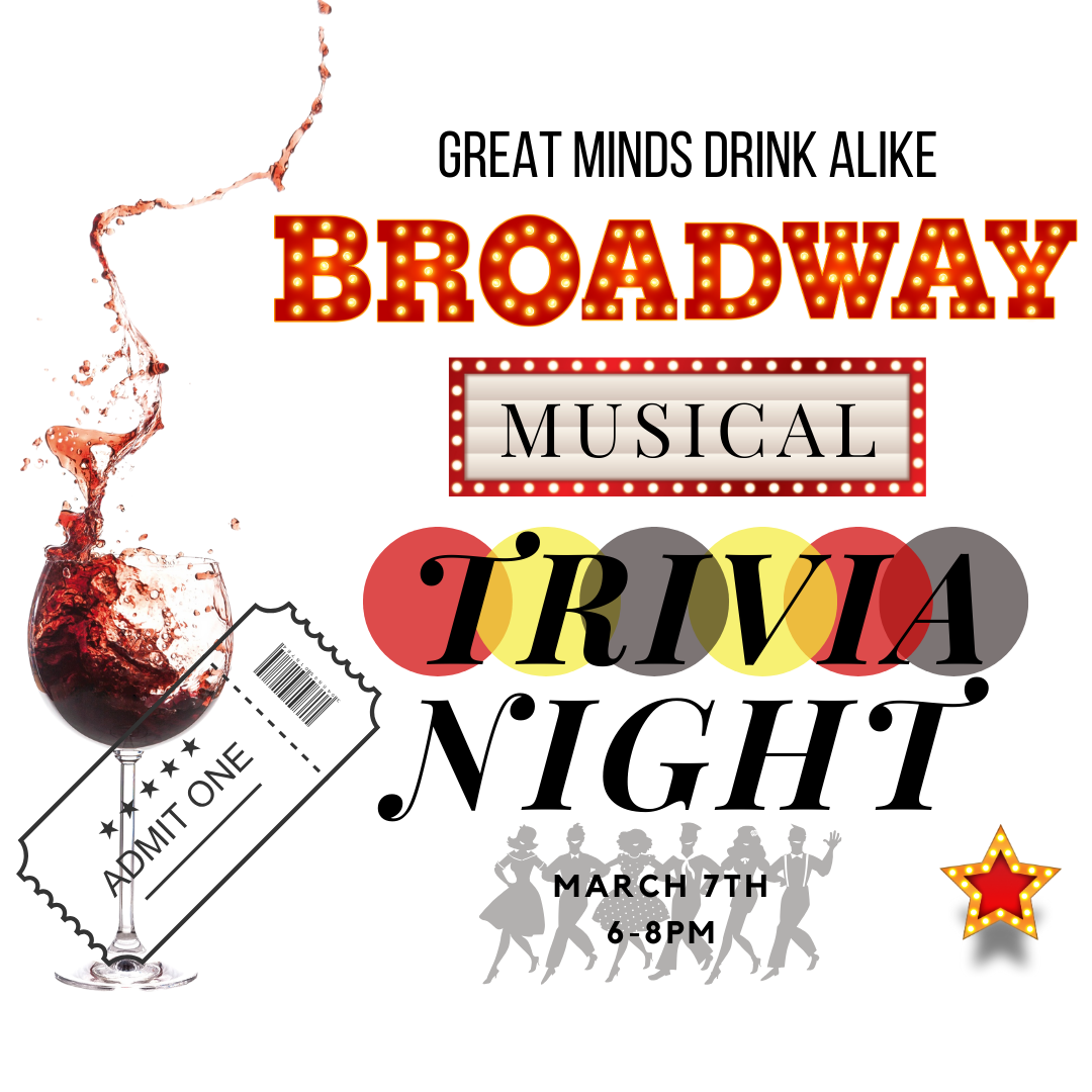 Missed our Broadway Trivia Night? Play Along at Home! – Grovedale Winery