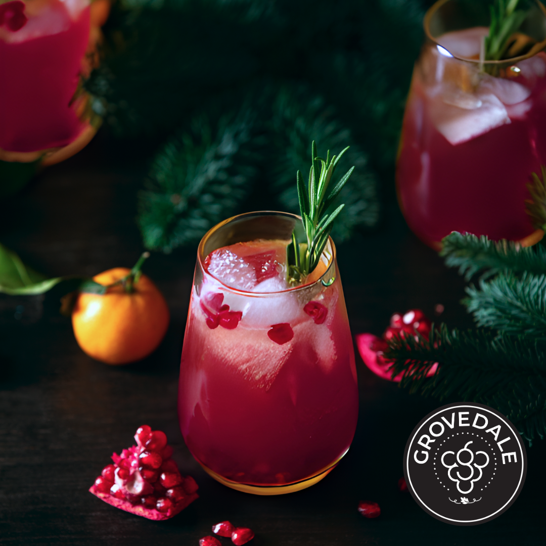 Niagara Pomegranate Holiday Cocktail – Grovedale Winery