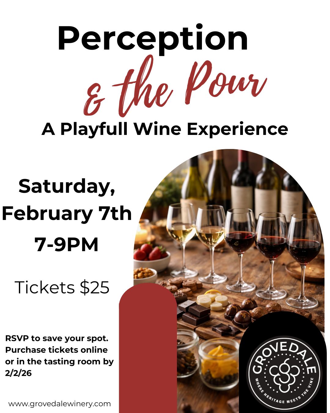 Perception & the Pour- A Playful Wine Experience-Event Ticket ...