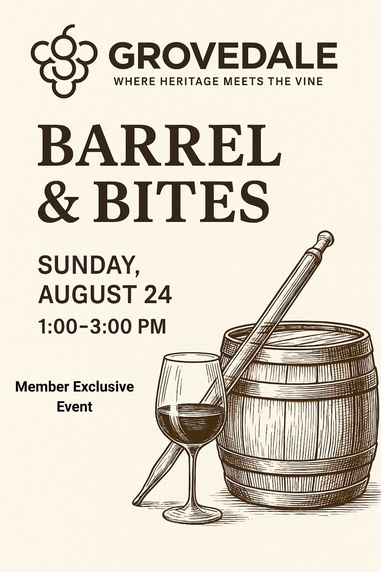 Barrels & Bites - Event Ticket – Grovedale Winery